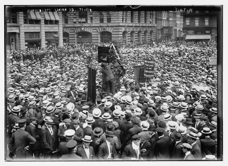 Anarchist Demonstration in Union Square, New York, 1914 ~ Vintage Everyday