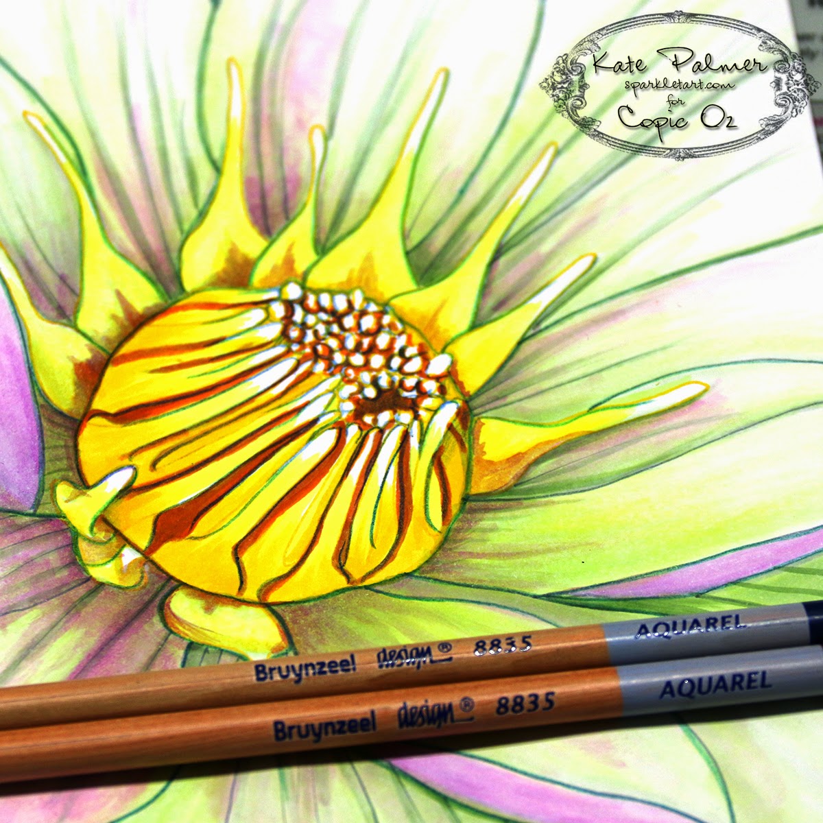 copic oz: Combining Watercolour Pencils with your Copics