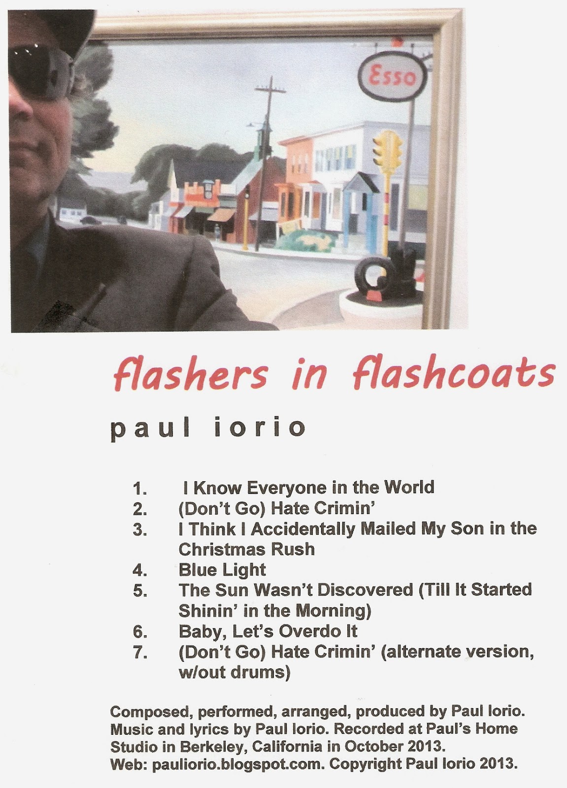 "Flashers in Flashcoats," the new album by paul iorio.