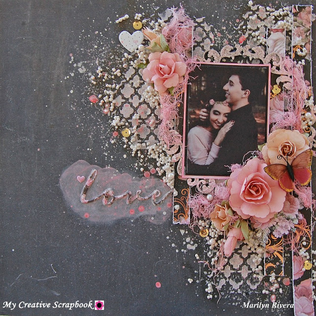 Treasuring Memories: Love Layout- My Creative Scrapbook March LE Kit