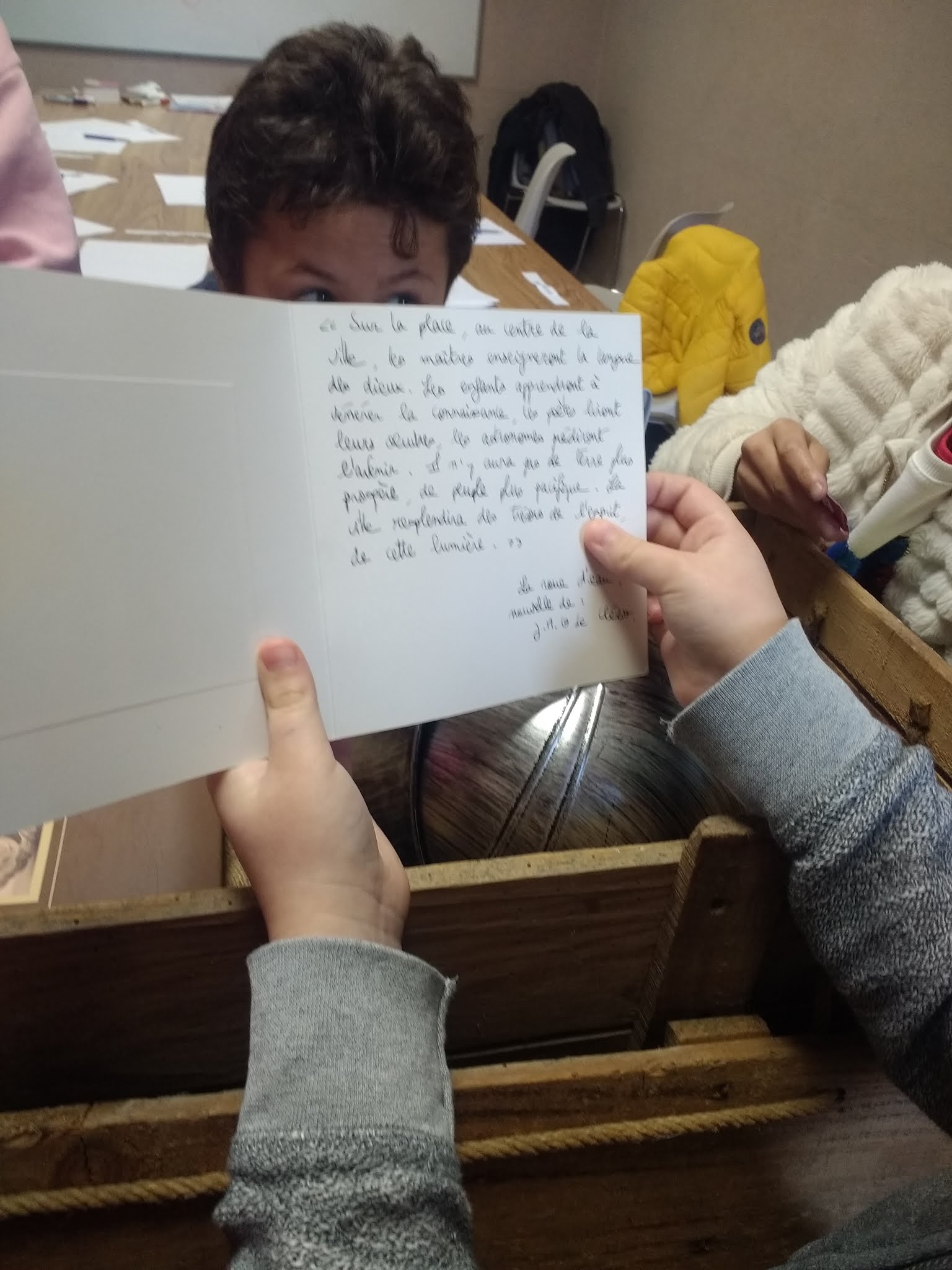 La portée des ricochets: Photos de quelques ateliers d'écriture ...