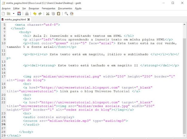 Universe Tutorial | Tutoriais, Downloads e Curiosidades: HTML #7 ...