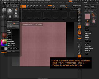 Artbymatt 2008: Zbrush: Tile/wrap texture painting