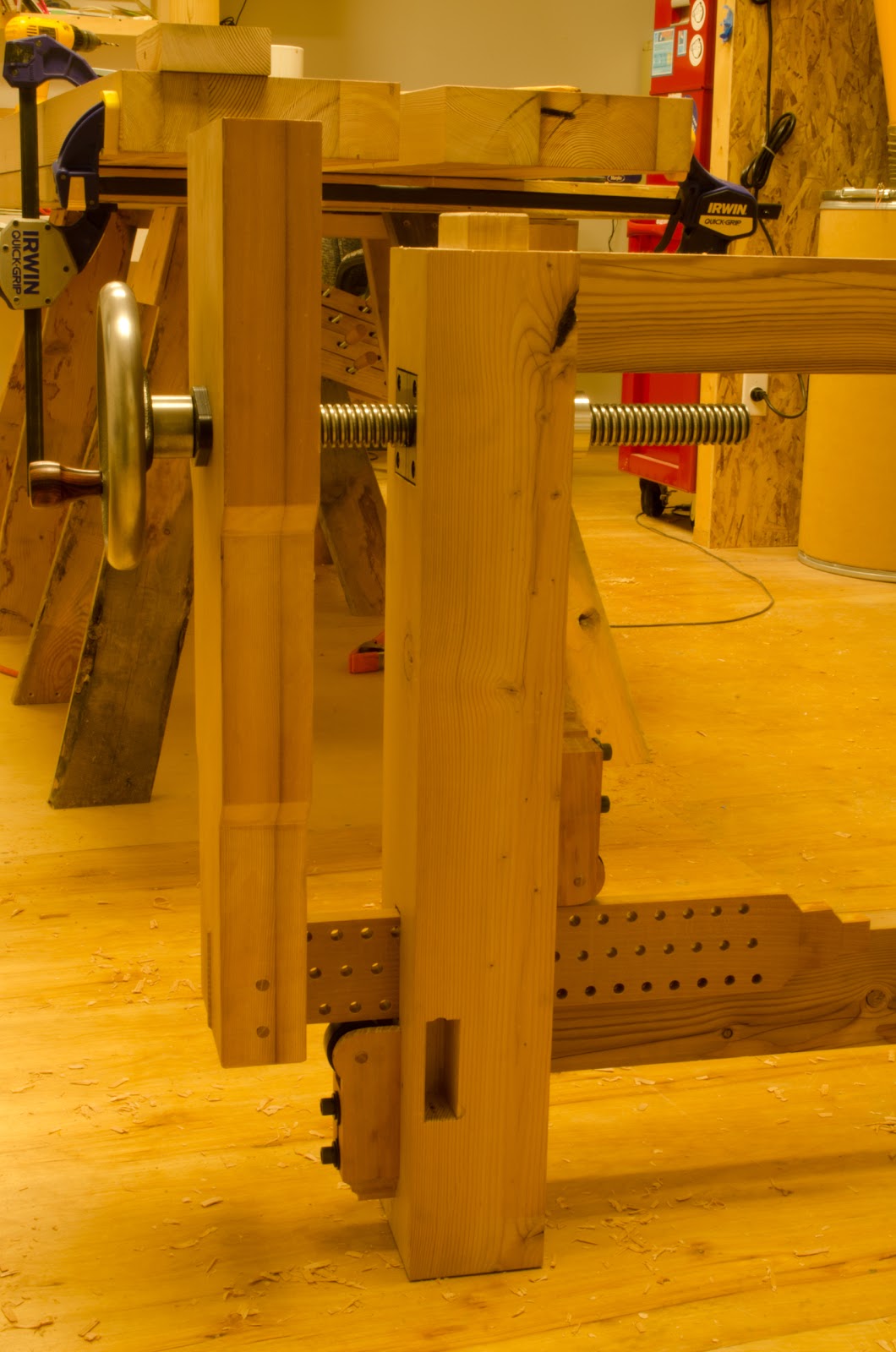 TUMBLEWOOD CREATIONS: Leg Vise Complete - Part 10