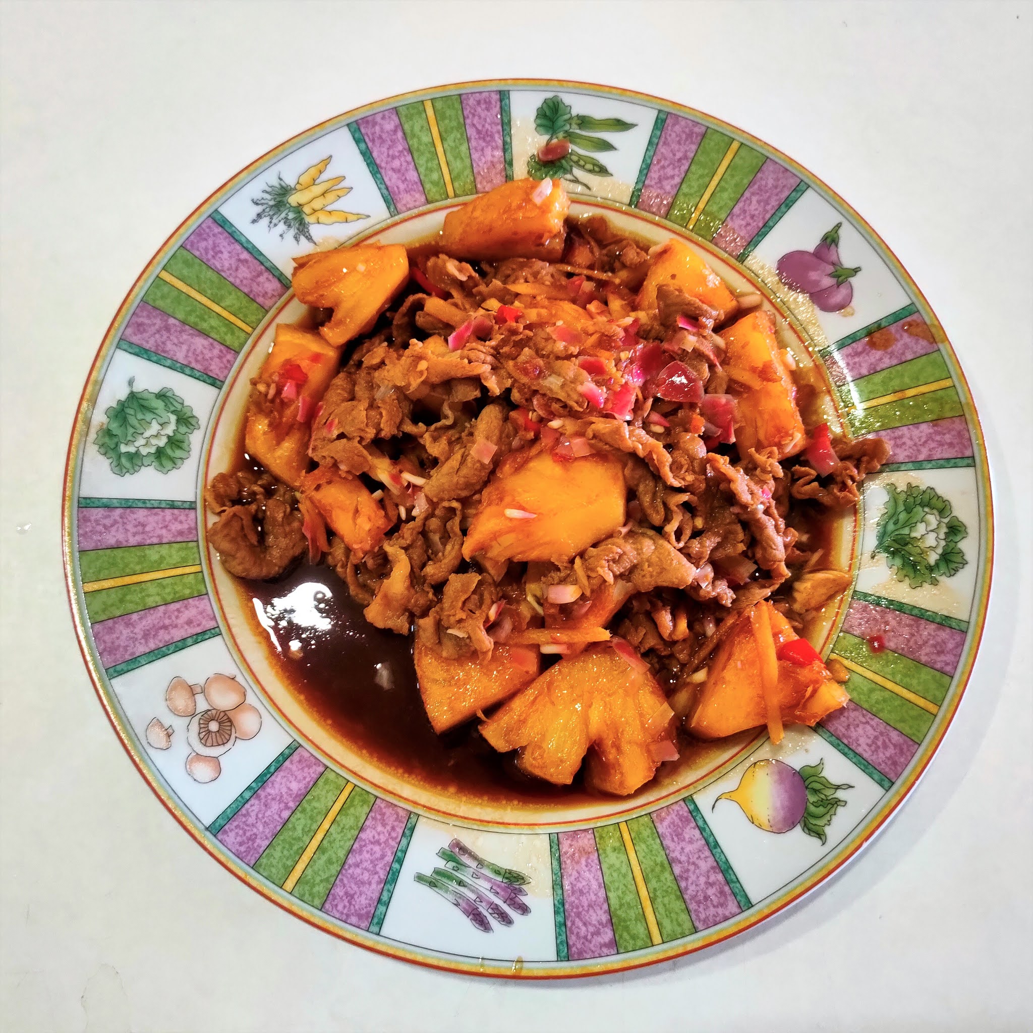 True Australian Beef & Lamb Malaysia - Pineapple Lamb Stir-Fry Recipe