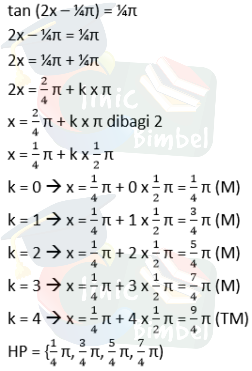 Persamaan Trigonometri tan x = tan a ~ Clinic Bimbel