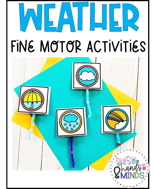 Weather Fine Motor for Preschool | Busy Hands and Minds