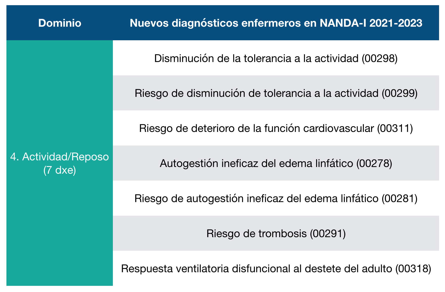 El diagnóstico enfermero: Clasificación de NANDA-I 2021-2023 en español