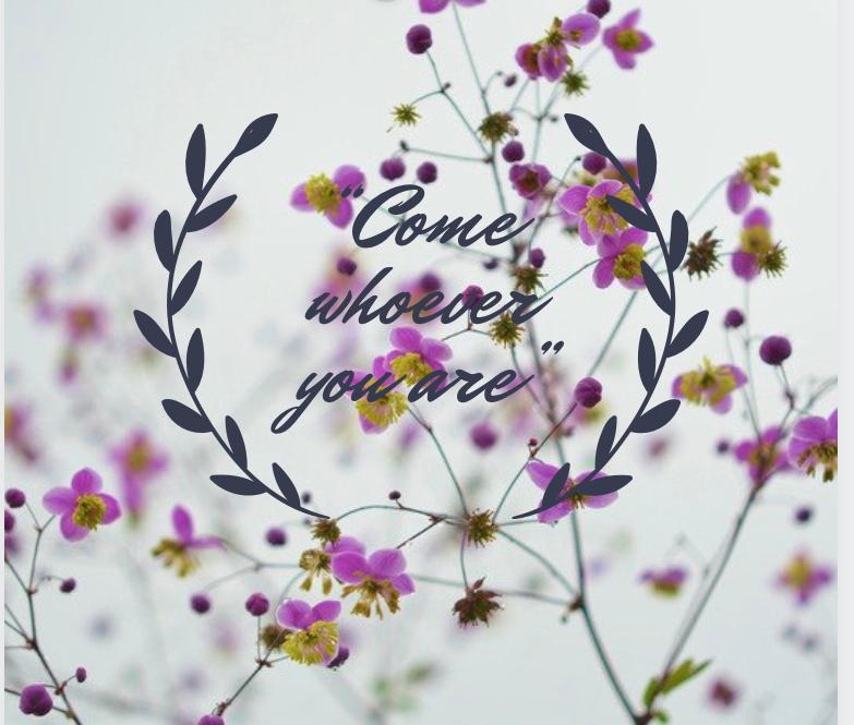 COME WHOEVER YOU ARE: PROJECT POSTERS AND LOGOS