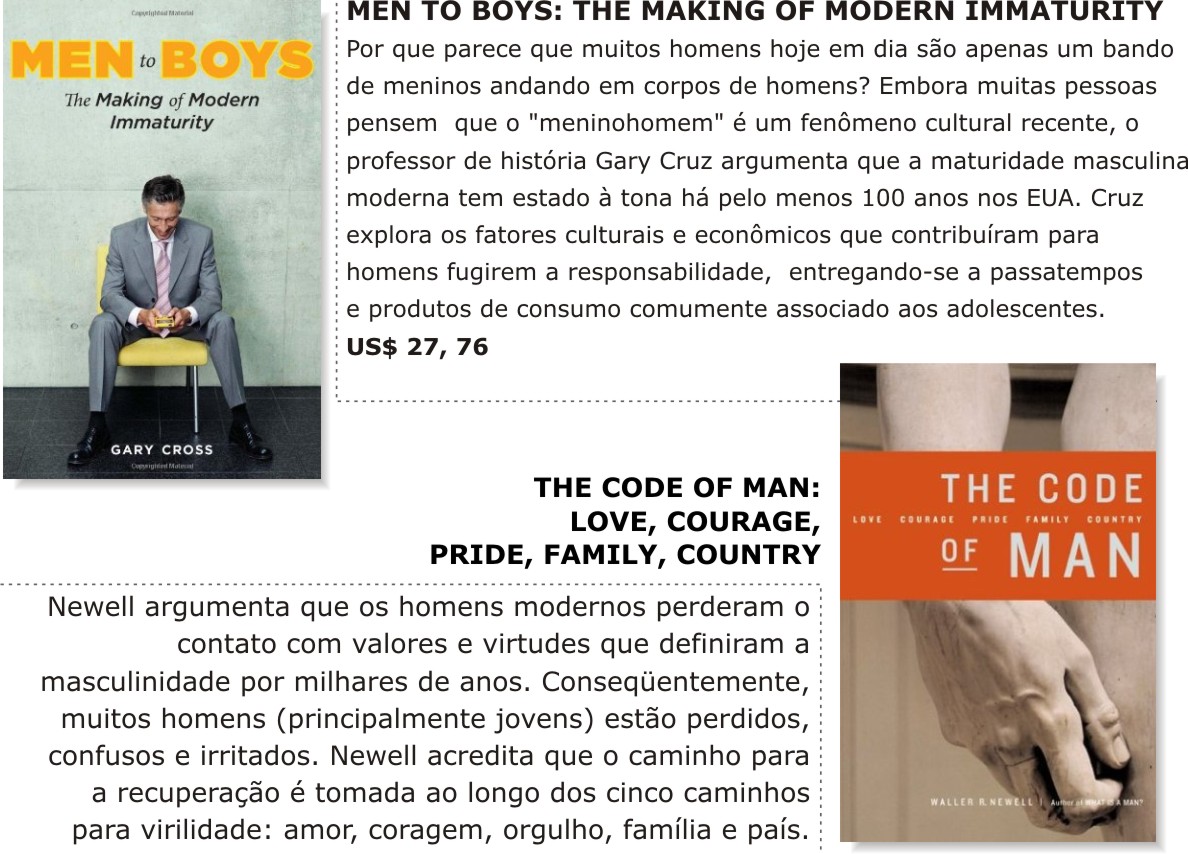 LEITURA: A arte da masculinidade numa seleção de dez livros. - Revista ...