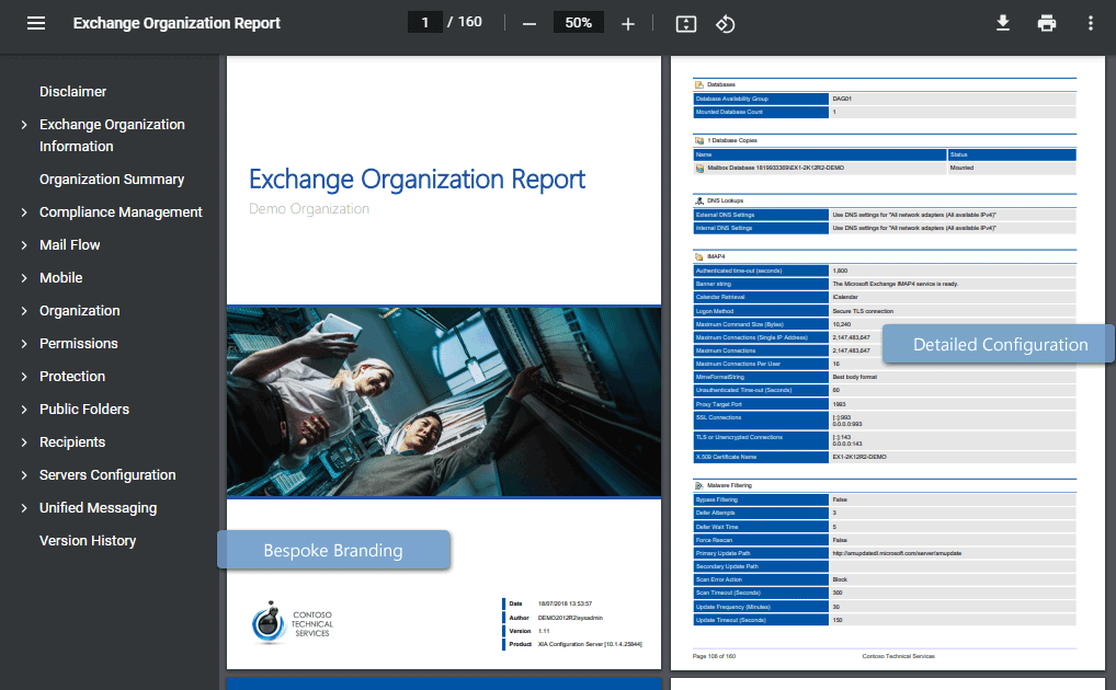 Microsoft Exchange Documentation Tool