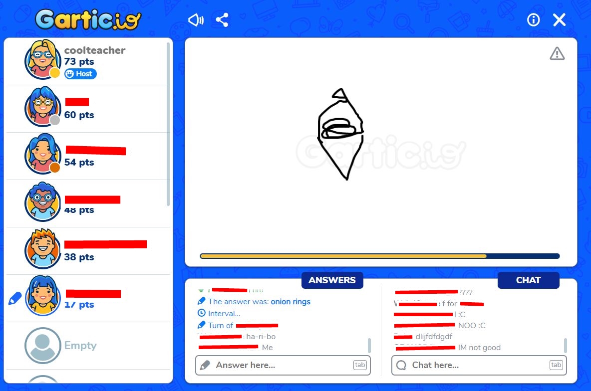 Come out of your shell: Gartic in The Language Classrooms