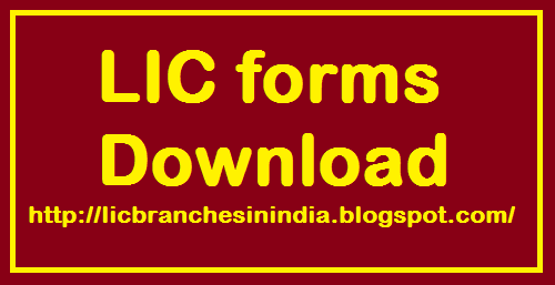 LIC Forms Download - LIC OPTHALMIC REPORT Form - LIC Branches In India