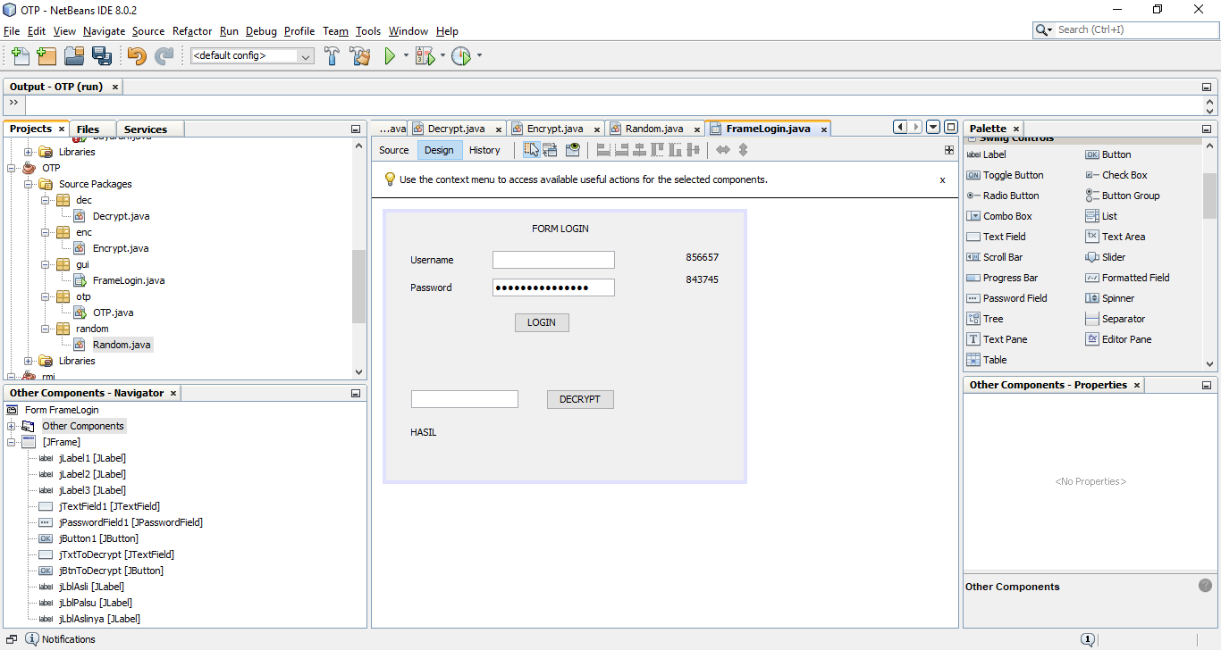 TUTORIAL ONE TIME PASSWORD USING NETBEANS AND ANDROID STUDIO