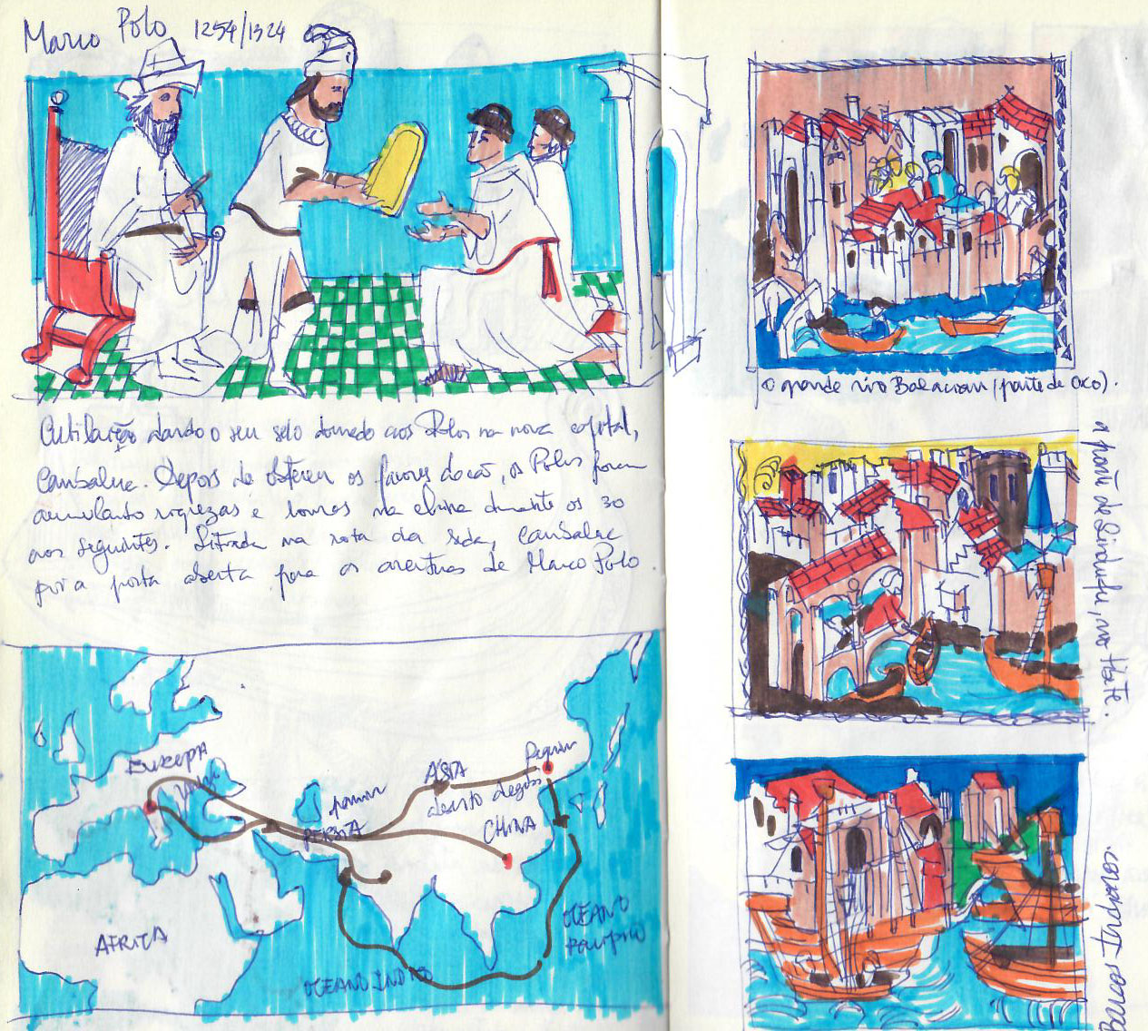 história em desenho: Grandes Exploradores | Marco Polo