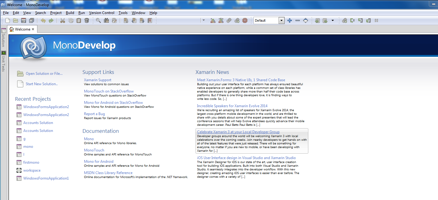 create you first app in Monodevelop csharp - geeksprogrammings