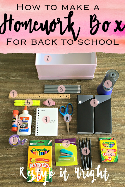 Restyle it Wright: An Organized Study Box