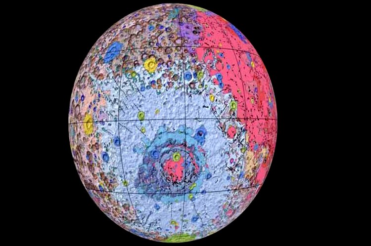 NASA's unveils new geologic map of moon