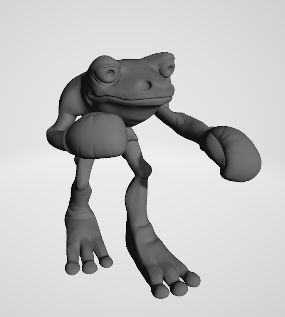 Vili's bizarre 3D printing adventures, part 7 - The frog boxer