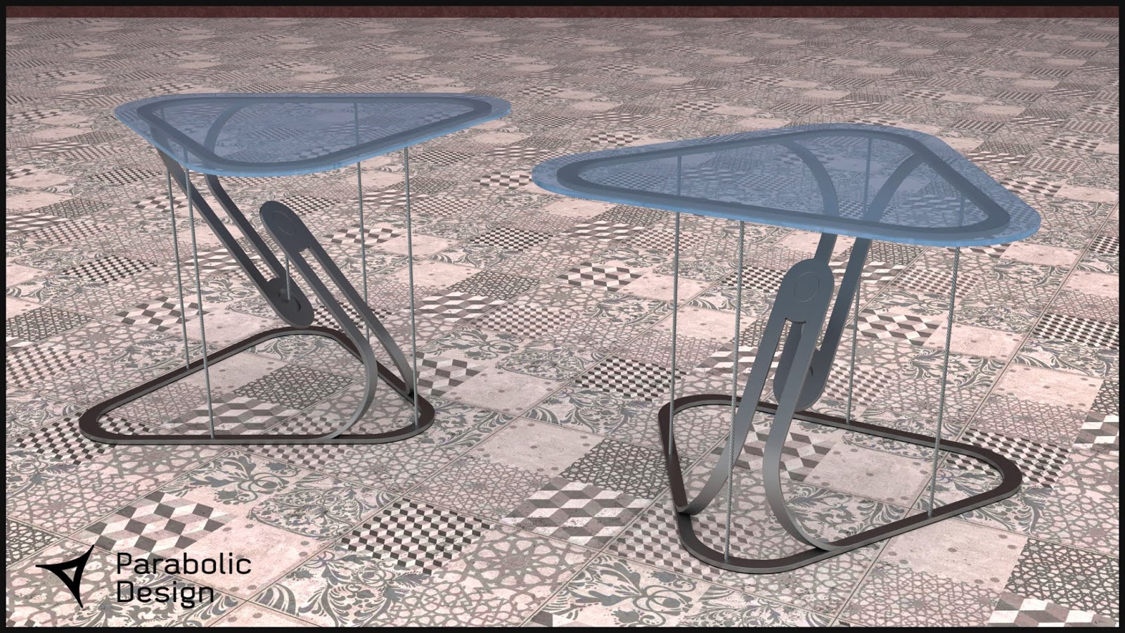 PARAMETRIC STUDY TENSEGRITY TABLES / STOOLS | Parabolic Design