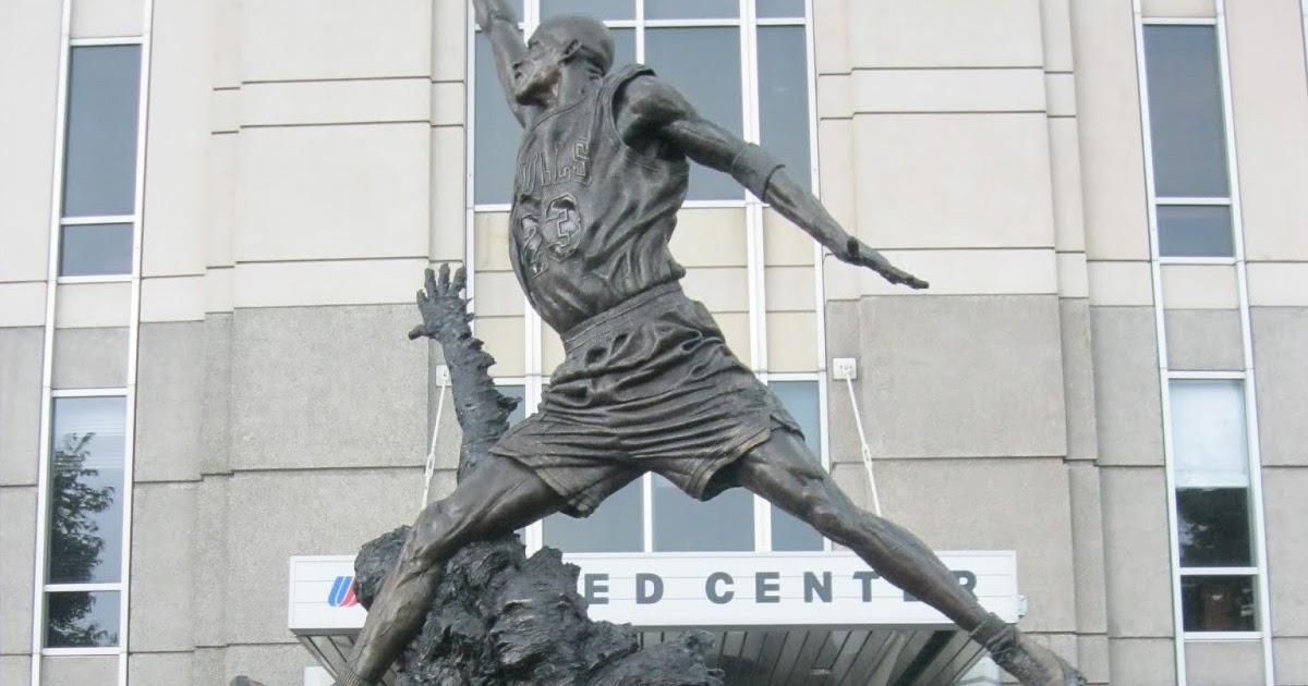The Spirit Michael Jordan Statue United Center Chicago