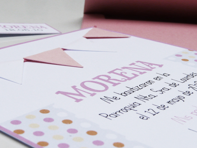 Tinta Azul: Invitaciones con banderines!!