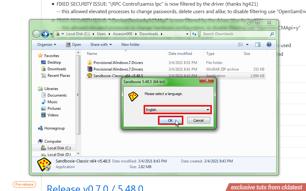 Sandboxie Windows 10