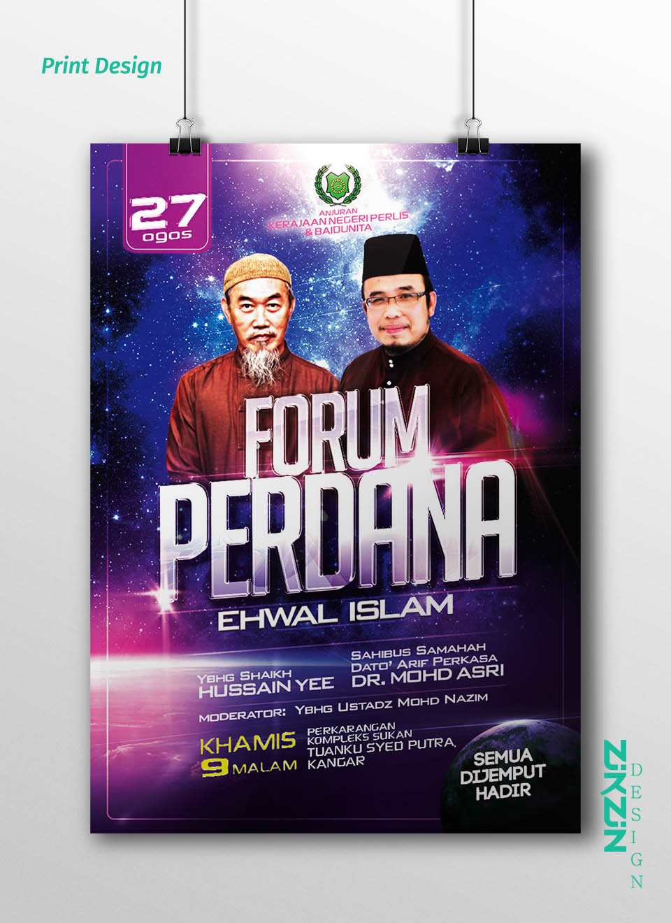 r8 design: Poster - Forum Perdana