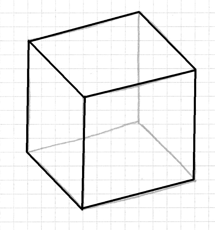 de dibujo artístico y color: Catálogo de formas básicas en módulos cúbicos