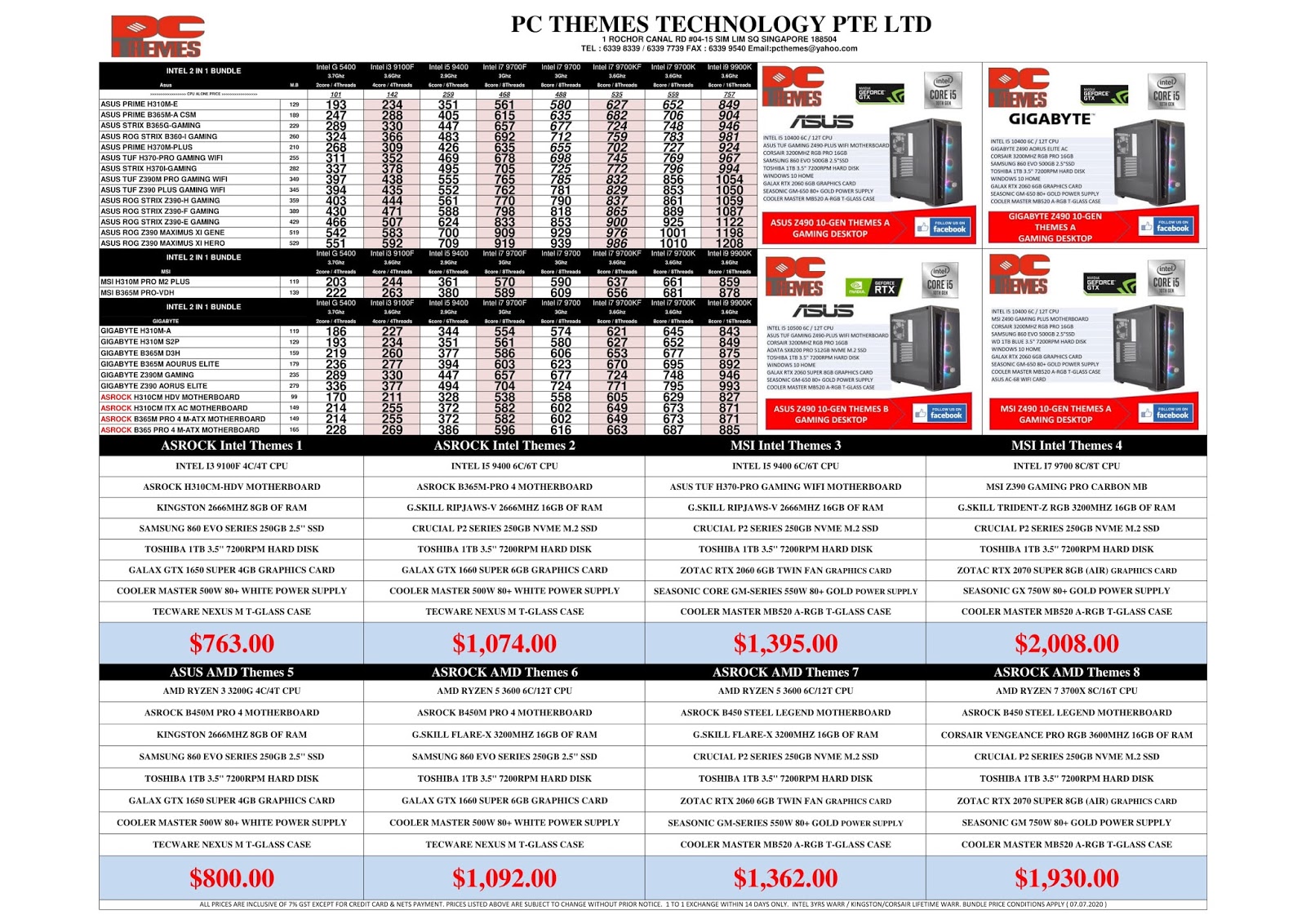 SG PC Fair - Online Brochures, Flyers and Price List: PC Themes Price ...