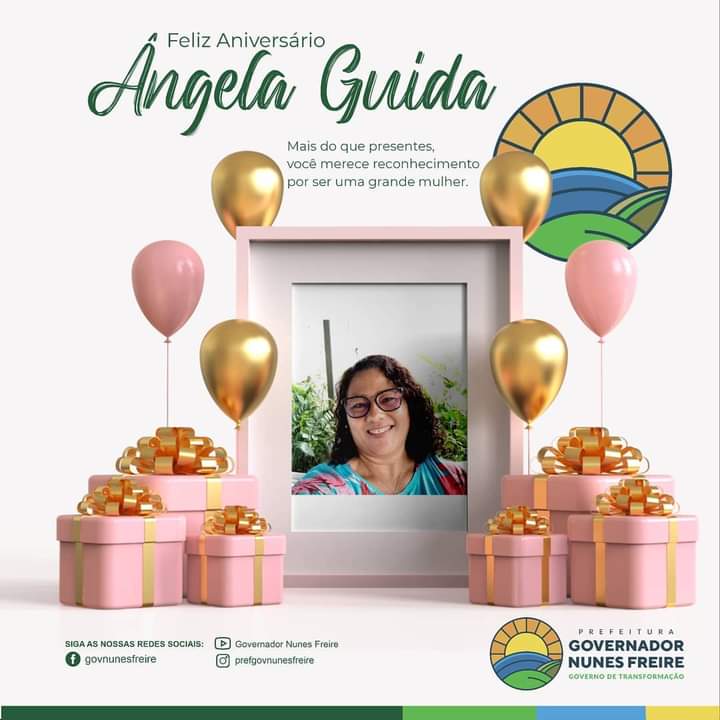 Hoje os parabéns vão para a primeira-dama Angela guida. Feliz aniversário!