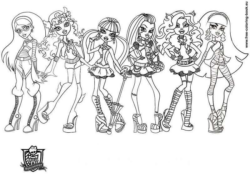 Desenhos Para Colorir Da Monster High - Como Desenhar 10