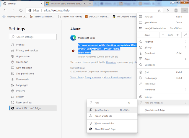 Metadata Consulting [dot] ca: Microsoft Edge - An error occurred while ...