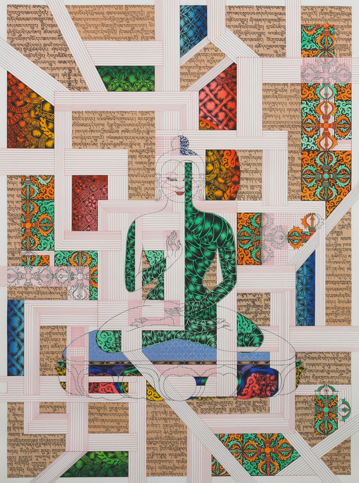 nickyskye meanderings: Contemporary Tibetan art