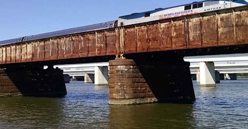 Industrial History: 1904 Long Bridge over Potomac River at Washington, DC