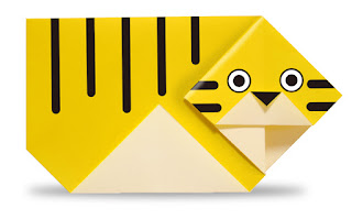 Origami A Tiger - Easy Origami instructions For Kids