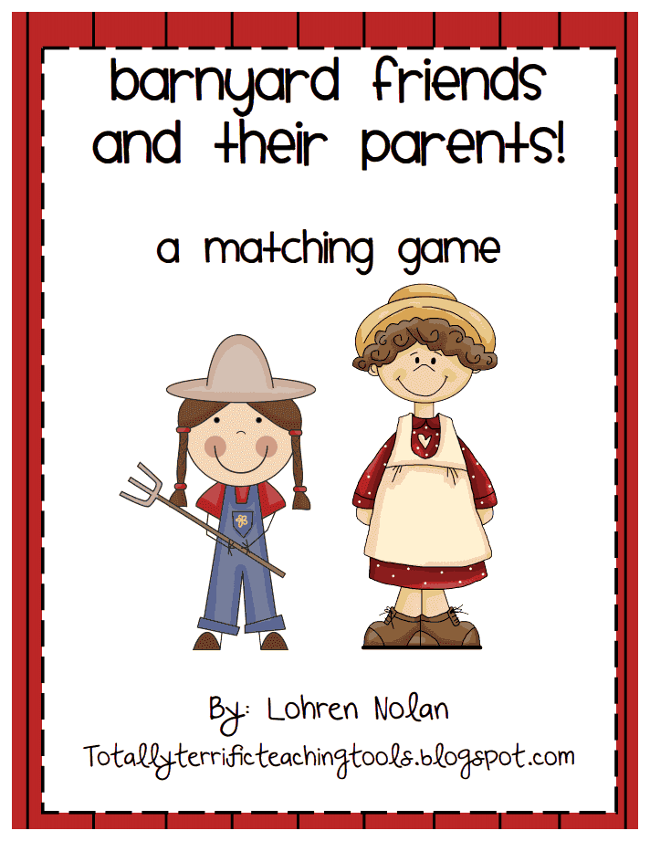 Barnyard Friends | Totally Terrific Teaching Tools