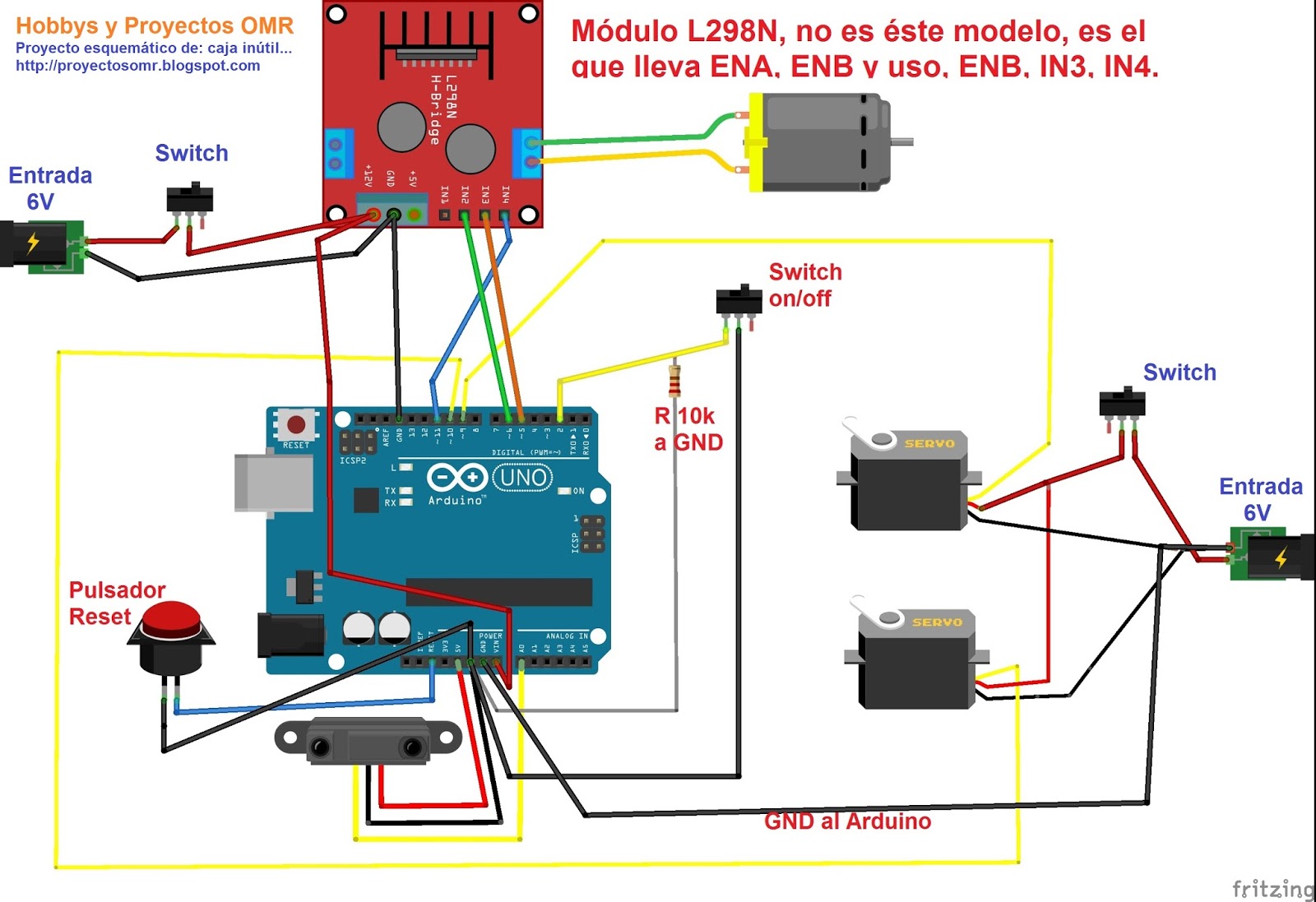 Hobbys y Proyectos OMR: Cómo hacer Caja inútil con Arduino, useless box