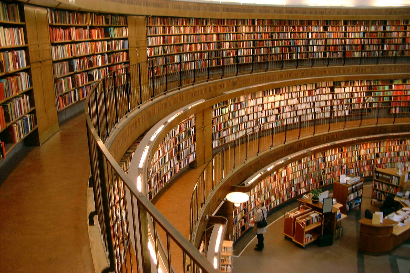 The Magic of Libraries: Interior View of Stockholm Public Library