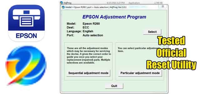 Ssc service utility epson r260 - amhooli