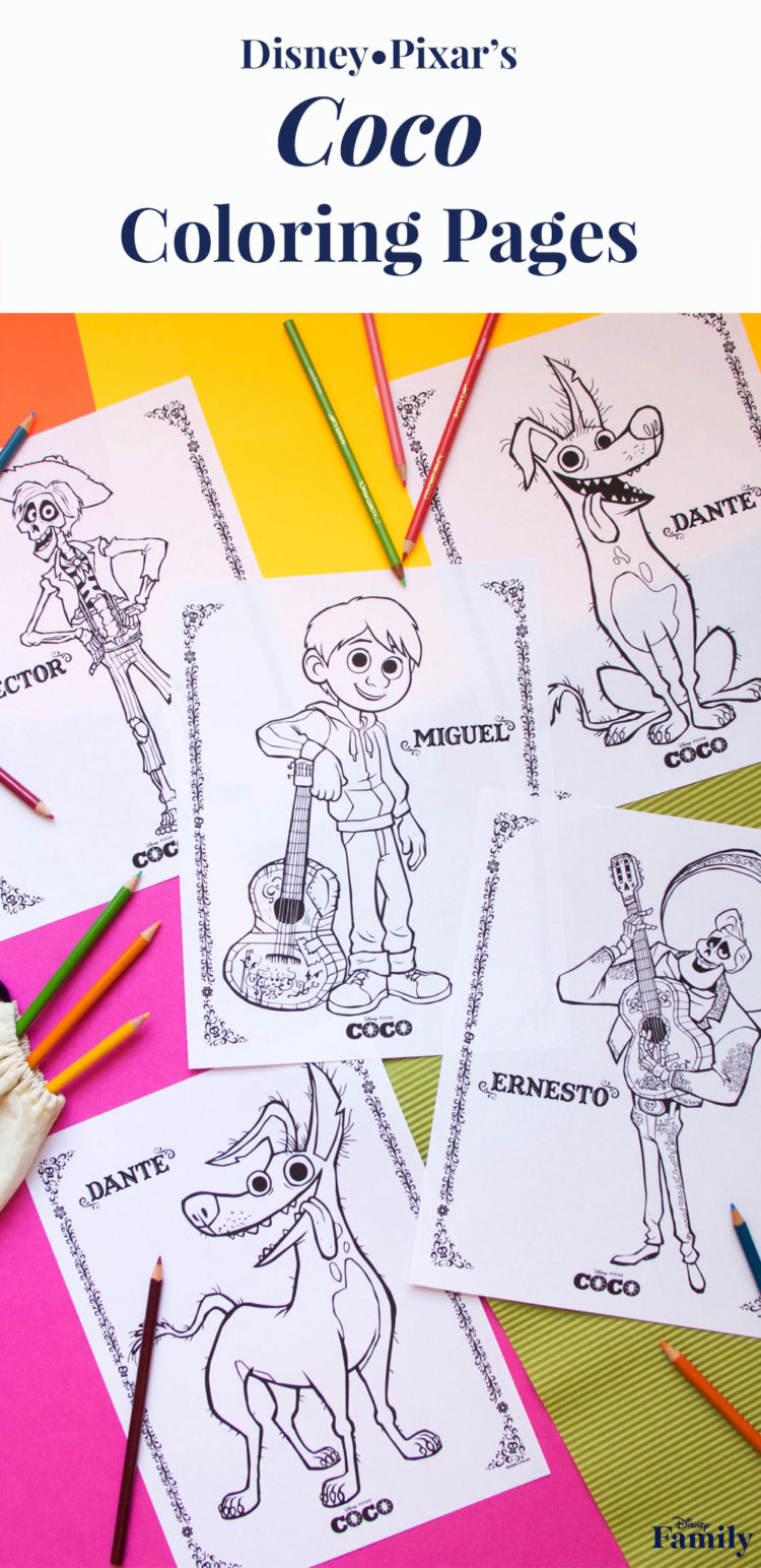 Sasaki Time: Craft Time: Coco Coloring Pages