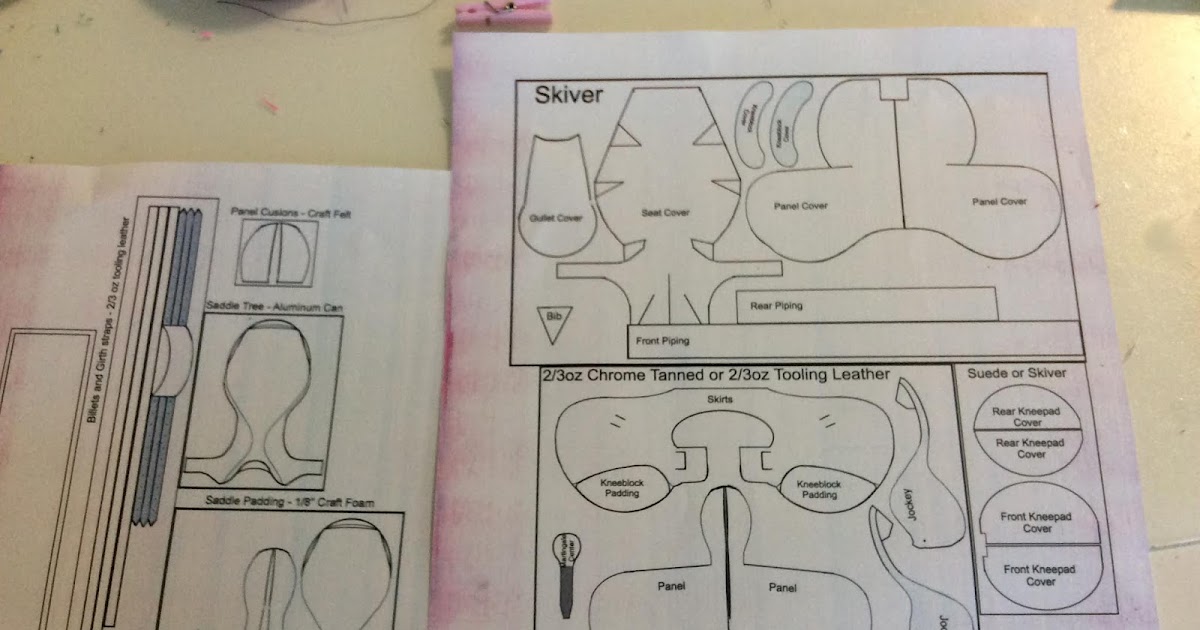 Horse Models Galore: Dressage Saddle Pattern