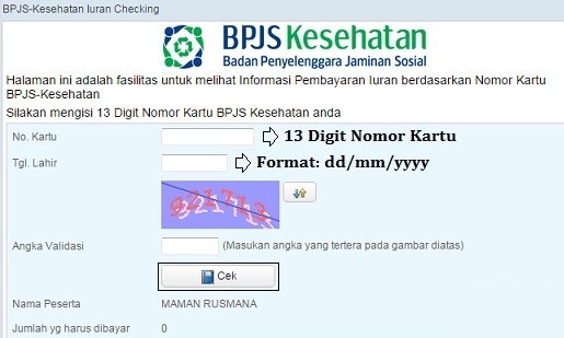 Cara Cek Tagihan BPJS Online