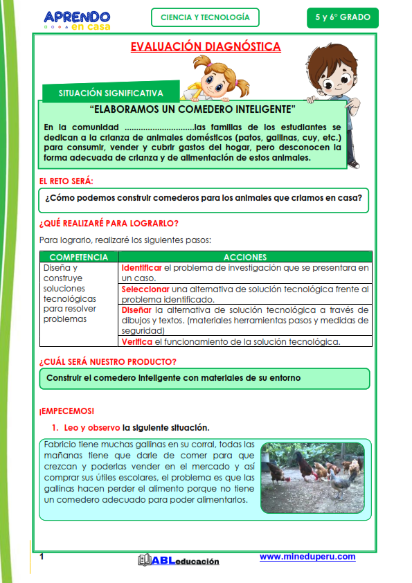 Evaluación diagnostica 2021 | Ciencia y Tecnología | Aprendo en Casa ...