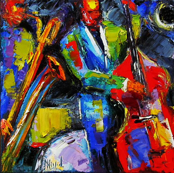 Debra Hurd Original Paintings AND Jazz Art: Abstract Jazz painting art ...
