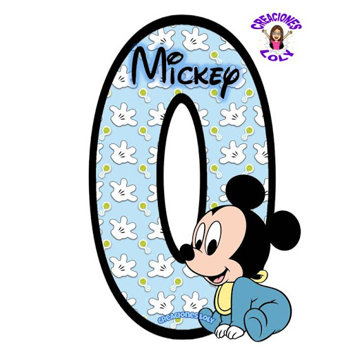 Creaciones Loly: Números Mickey Mouse Bebe