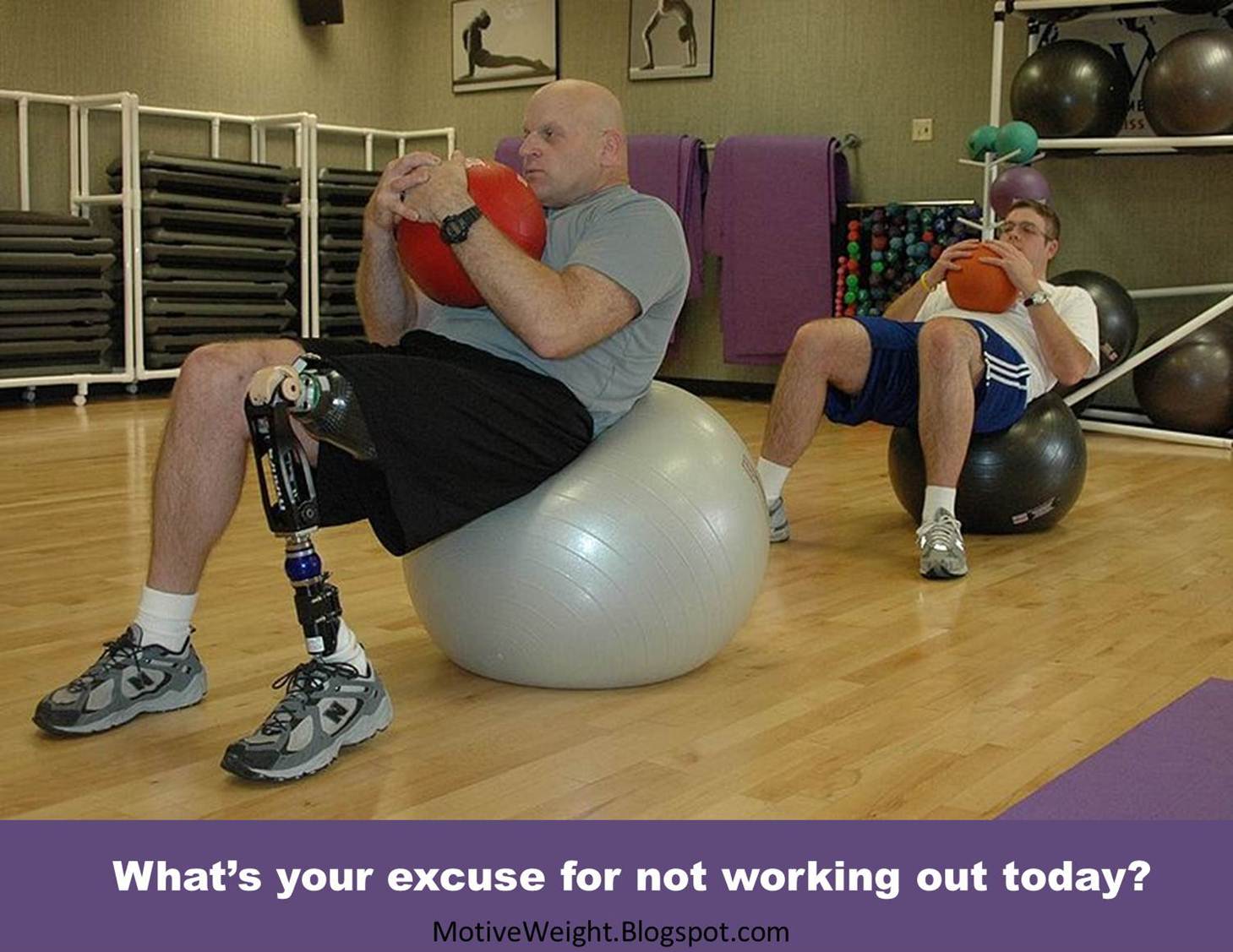 MotiveWeight: What's Your Excuse For Not Working Out Today?