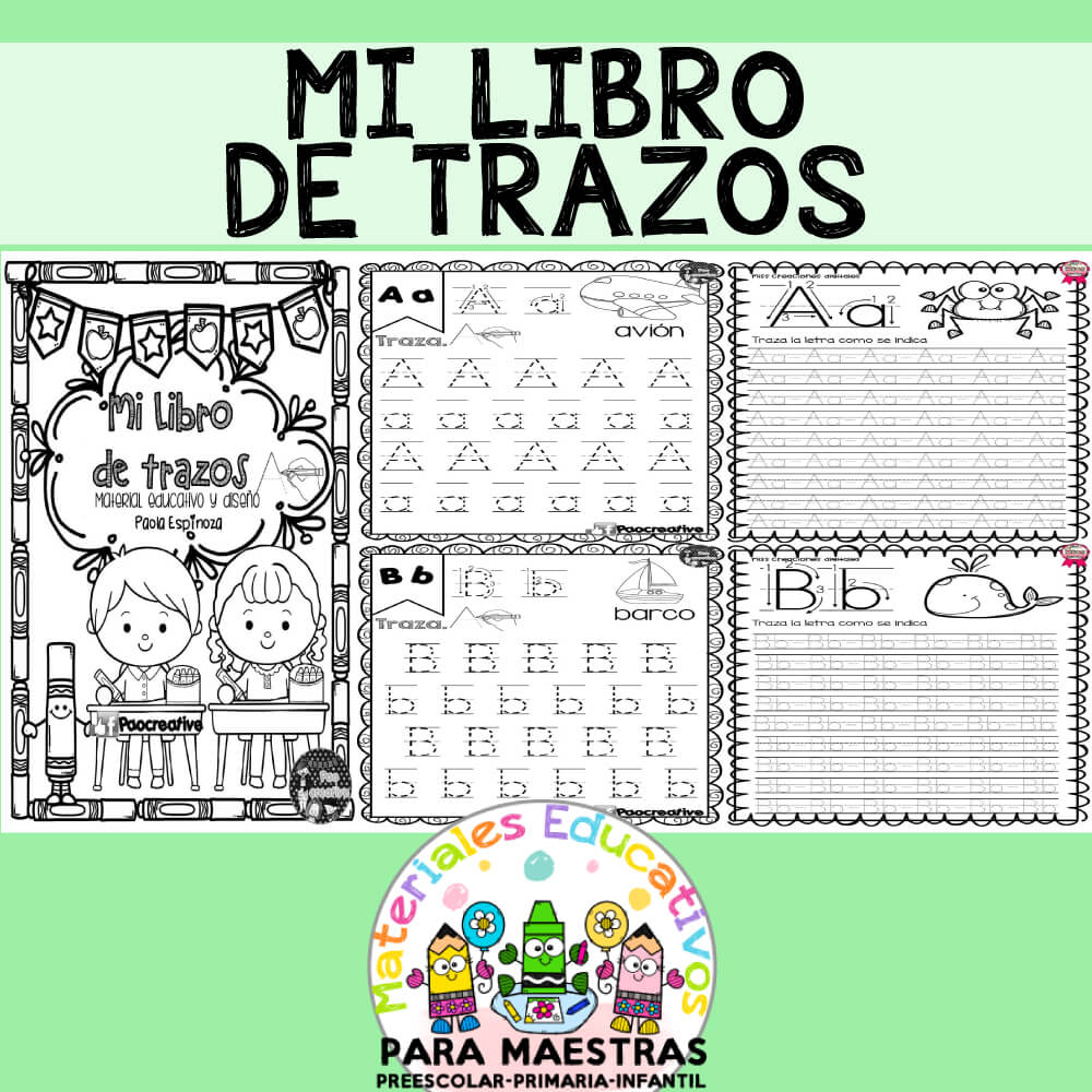 Cuaderno Abecedario Traza y Colorea | Preescolar y primaria. - Libere a ...