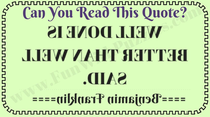 Master the Mirror: Take the Backward Reading Challenge