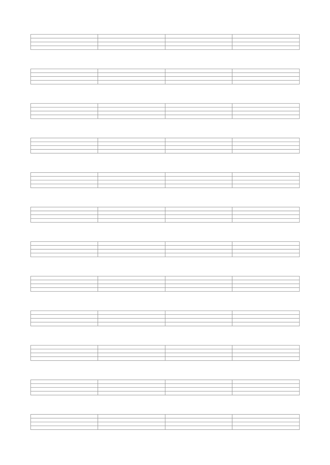 Pauta Musical com clave de sol para imprimir na folha A4